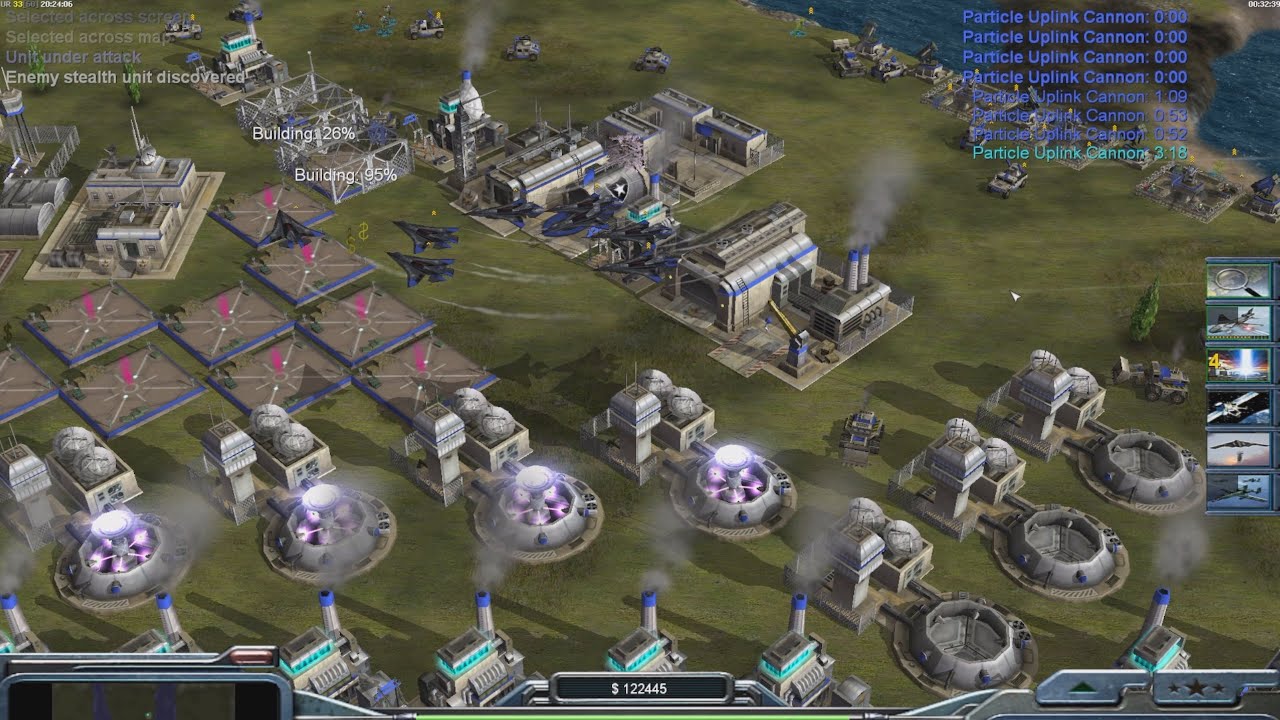 USA Super Weapon - Command & Conquer Generals Zero Hour - 1 vs 7 HARD ...