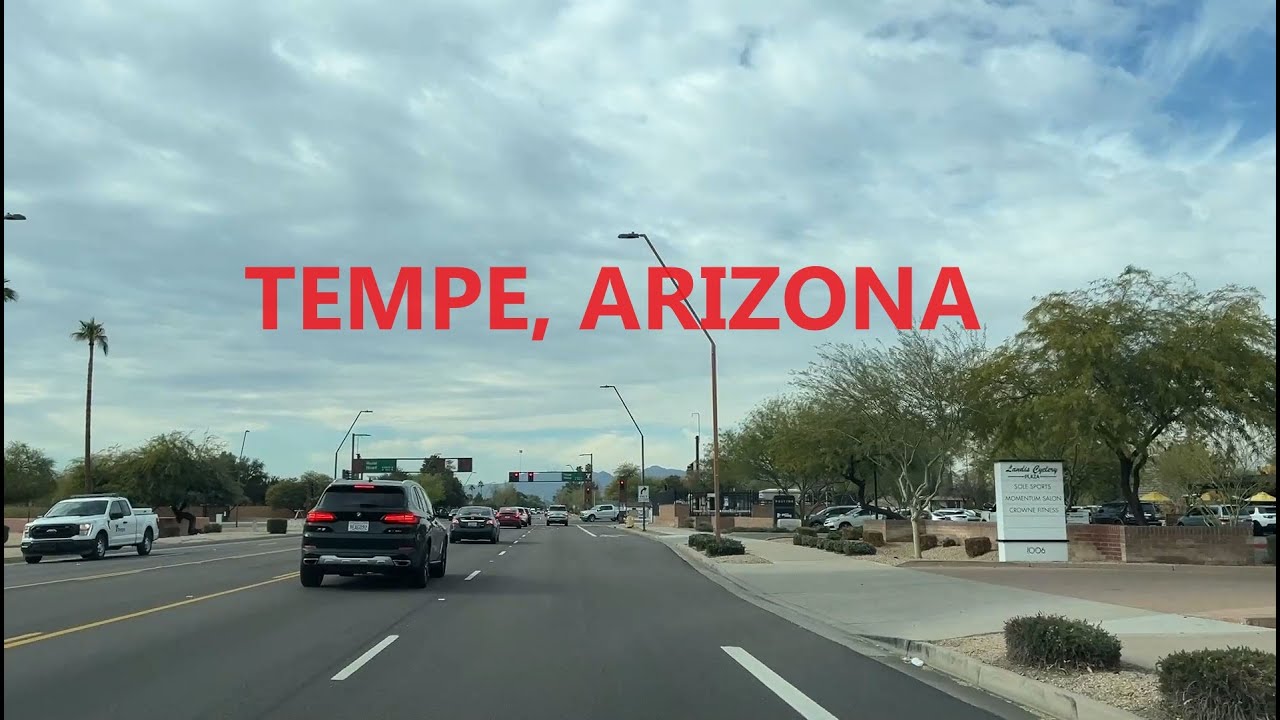 Driving in Tempe, Arizona on Warner Road near ASU Research Park. - YouTube