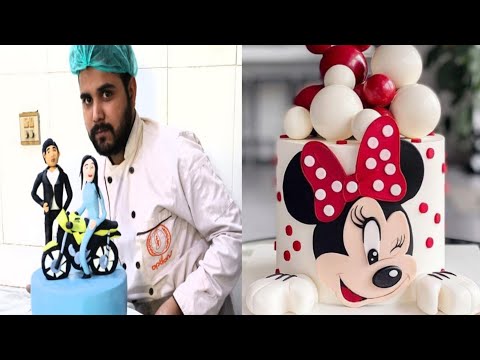 Minnie Mouse cake design | cake topper Asif Rahman Cake Studio