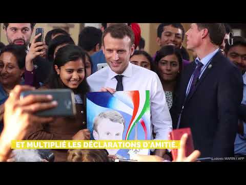 Emmanuel et Brigitte Macron en Inde, les images