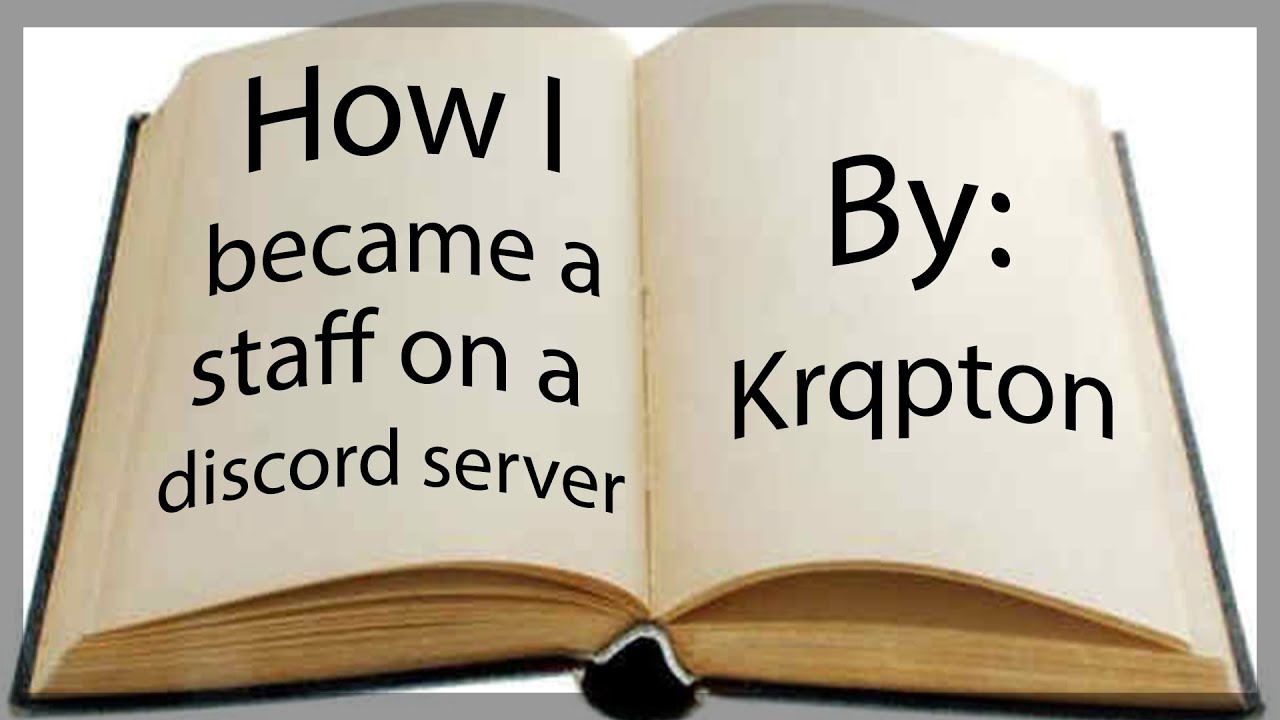 How I became a staff on a discord server - YouTube