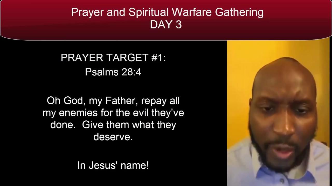 Prayer and Spiritual Warfare Gathering Day 3 (with Prayer Targets ...
