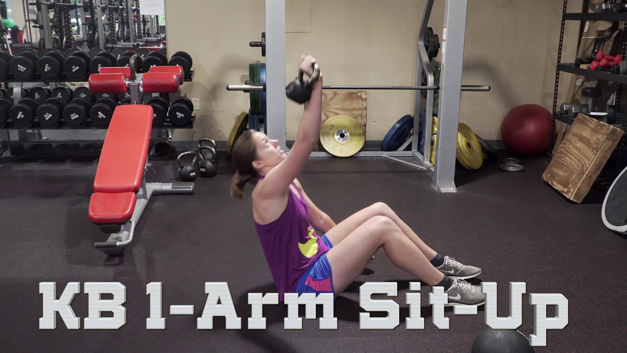 KB 1 Arm Sit Up - YouTube