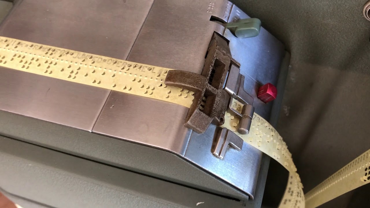 My New Teletype Model 28 ASR - Initial Testing - YouTube