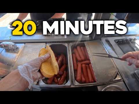 Hotdog Cart POV : We sold HOW MANY ??? IN 20 Minutes??!?