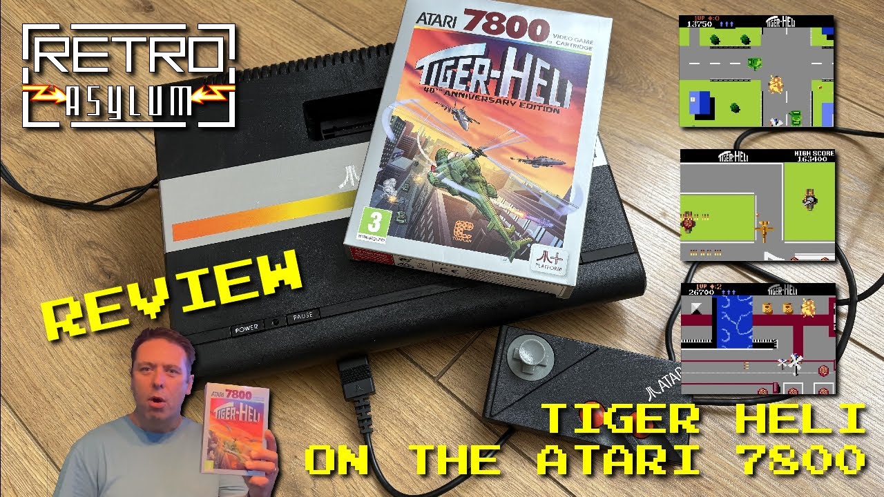Tiger Heli for the Atari 7800, Atari 2600 Plus and the Atari 7800 Plus ...