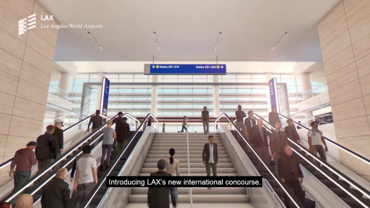 LAX's New Midfield Satellite Concourse - YouTube