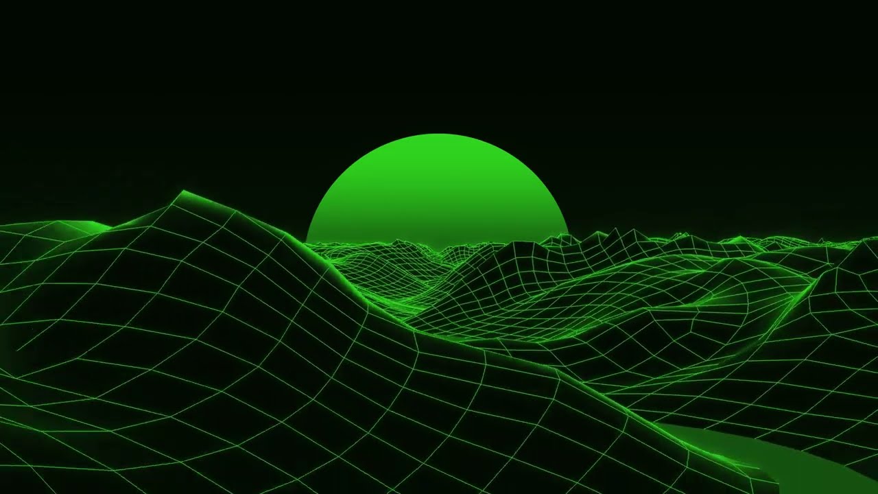 [4K] 1 Hour Of Green DJ Visuals - VJ Loops - YouTube