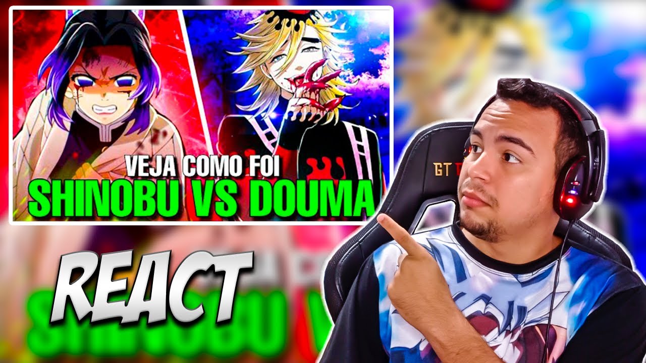 REACT SHINOBU, KANAO E INOSUKE VS DOUMA - LUTA COMPLETA | DEMON SLAYER ...
