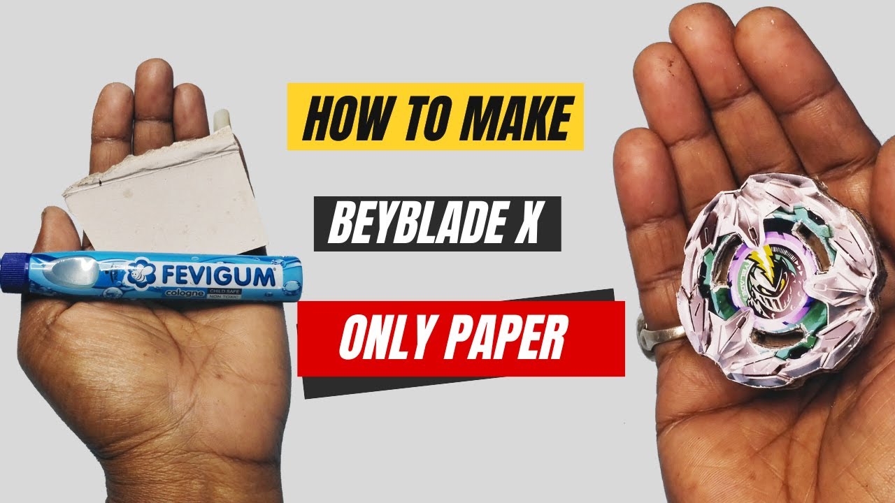 Make Beyblade X Full Paper at home | How to make cardboard beyblade x ...