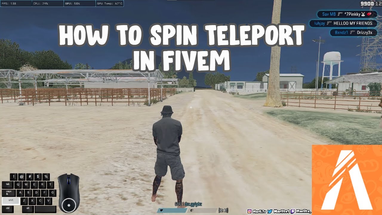How To Spin Teleport FiveM Best Movement - YouTube