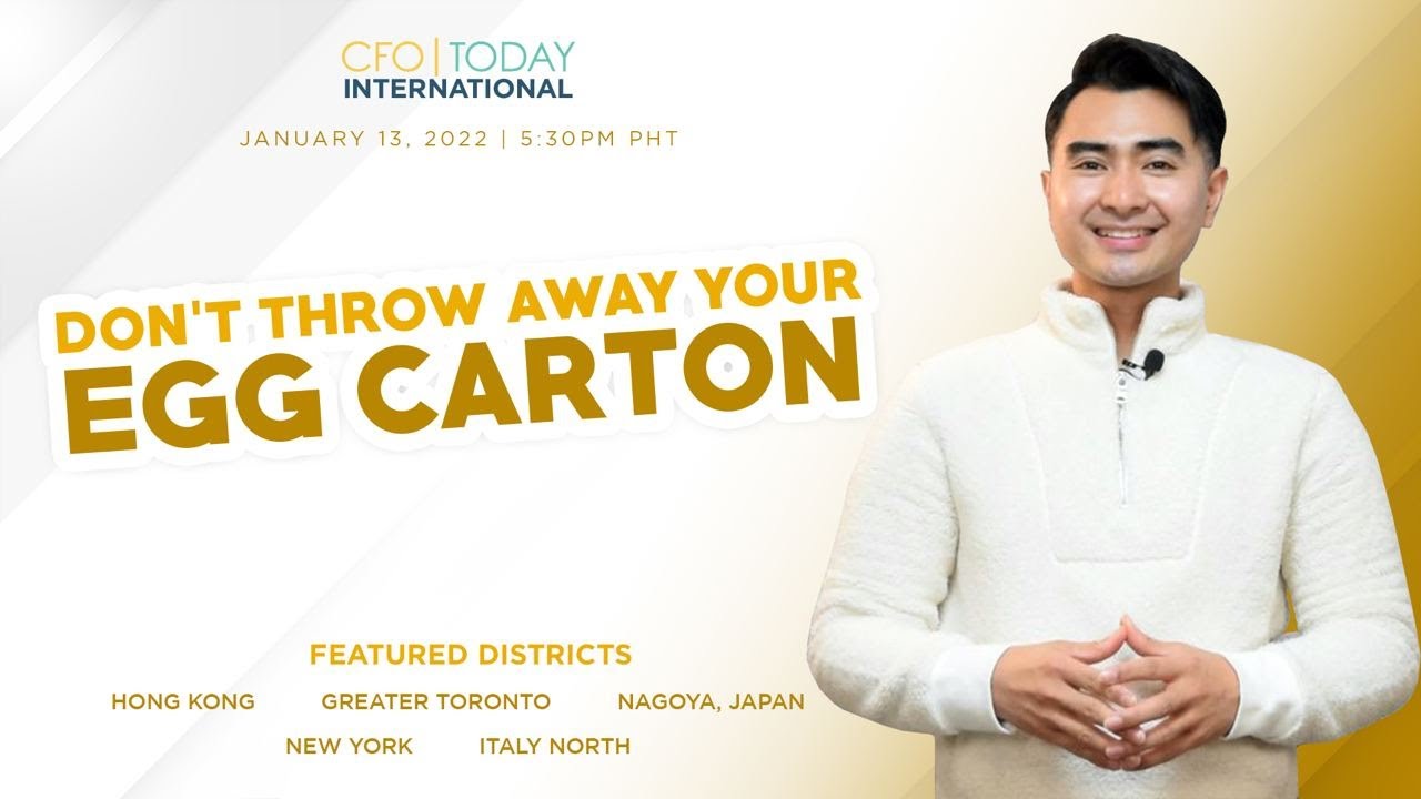 DON'T THROW AWAY YOUR EGG CARTON | CFO Today International | January 13 ...