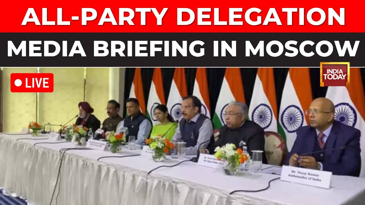 LIVE India's All-party Delegation In Moscow | DMK MP Kanimozhi Holds PC ...