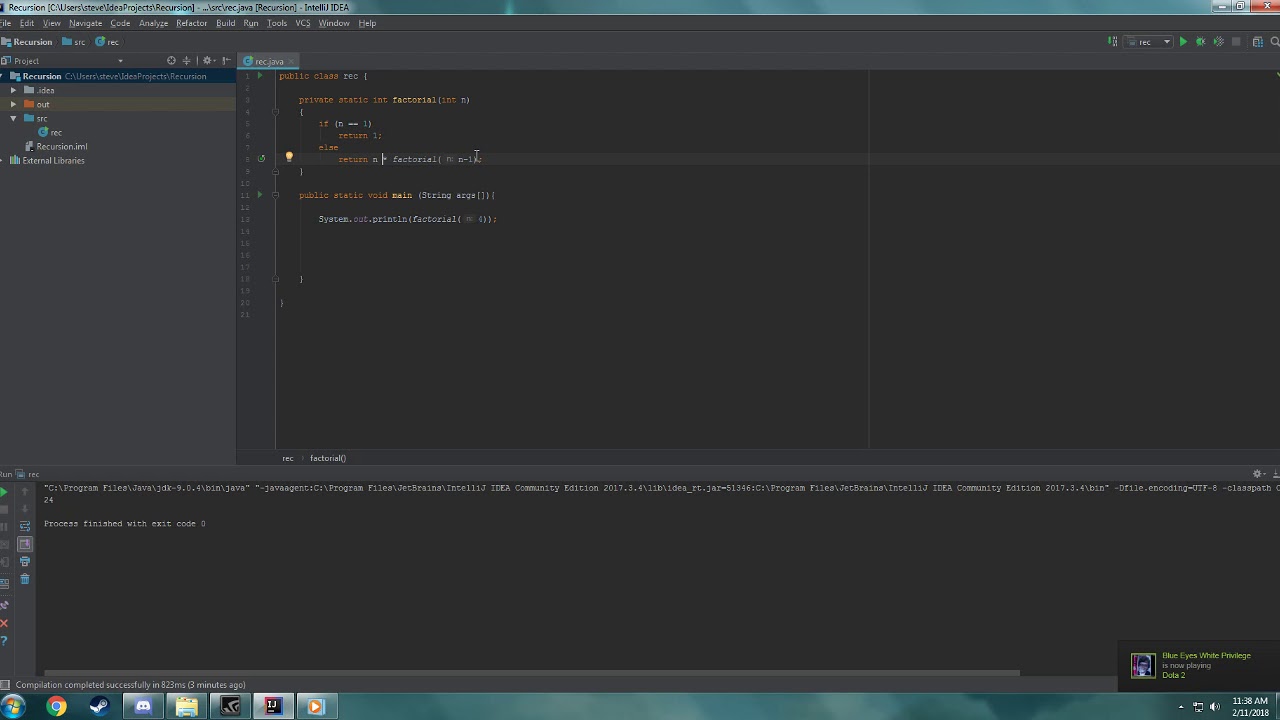 Intro to Java Recursion - YouTube