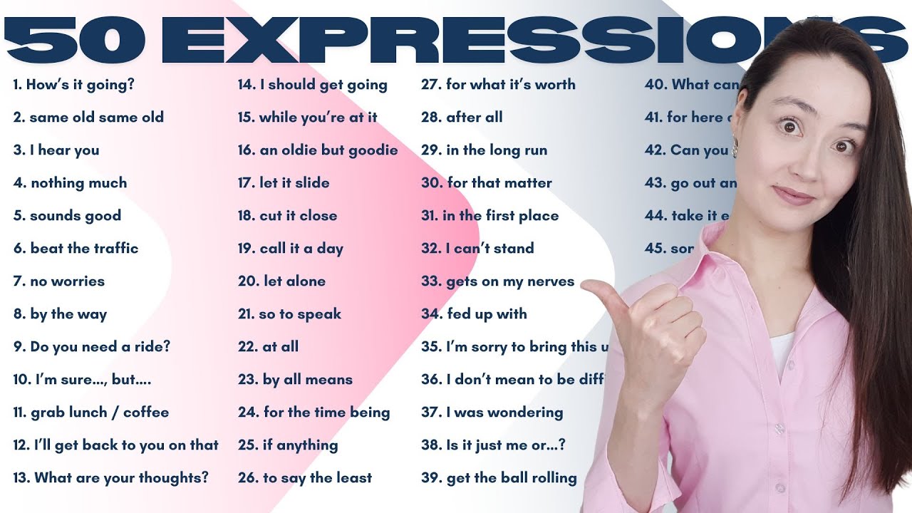 Everyday English with 50 Expressions | Say What Native Speakers Say ...