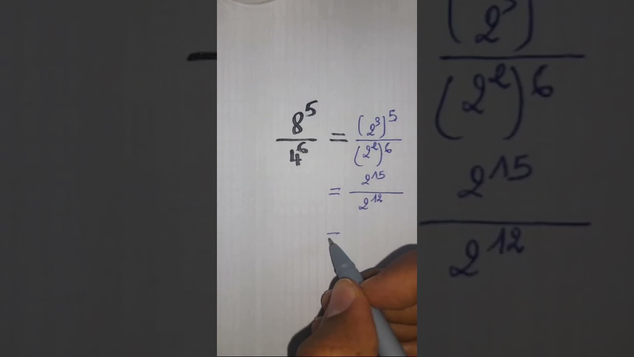 Powers With Different Bases And Different Exponents maths shorts Powers With Different Bases And Different Exponents maths shorts