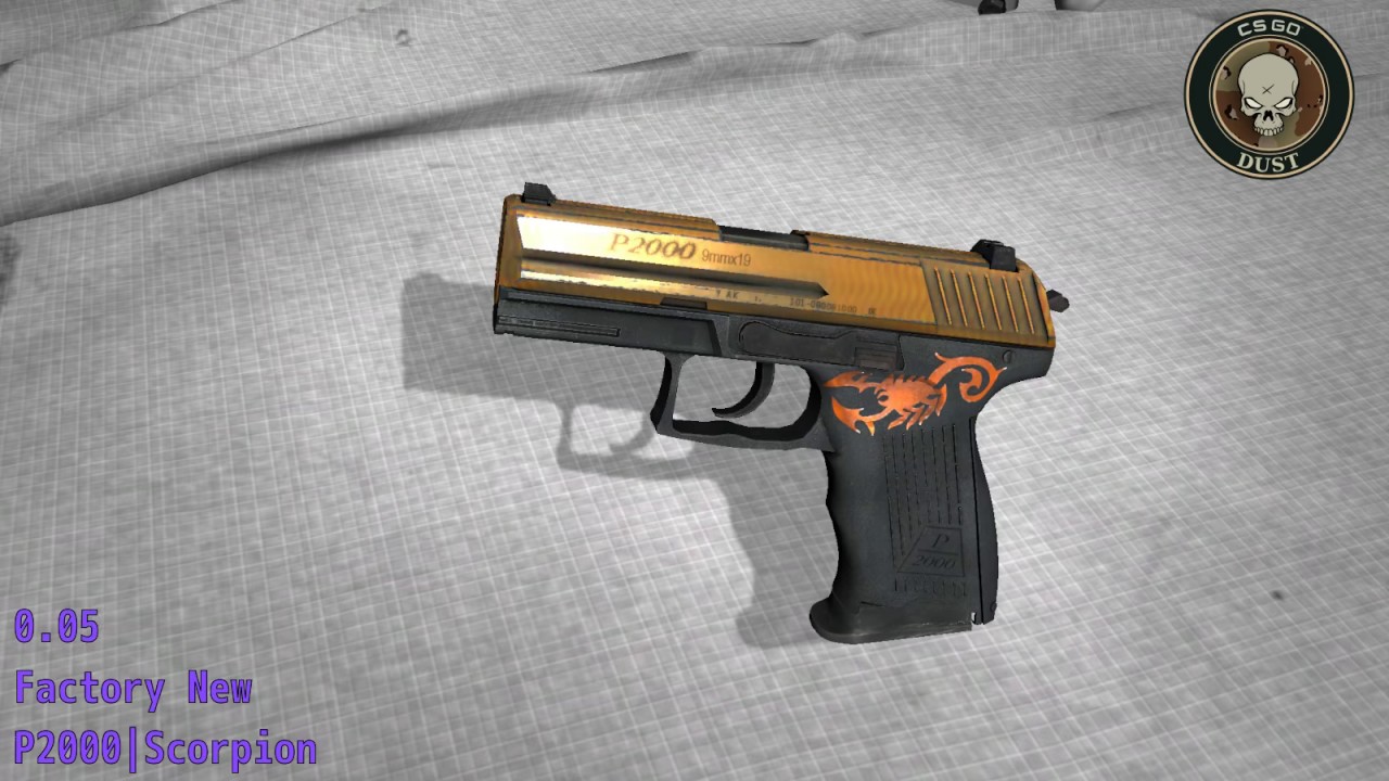 P2000 Scorpion - Skin Wear Preview - YouTube