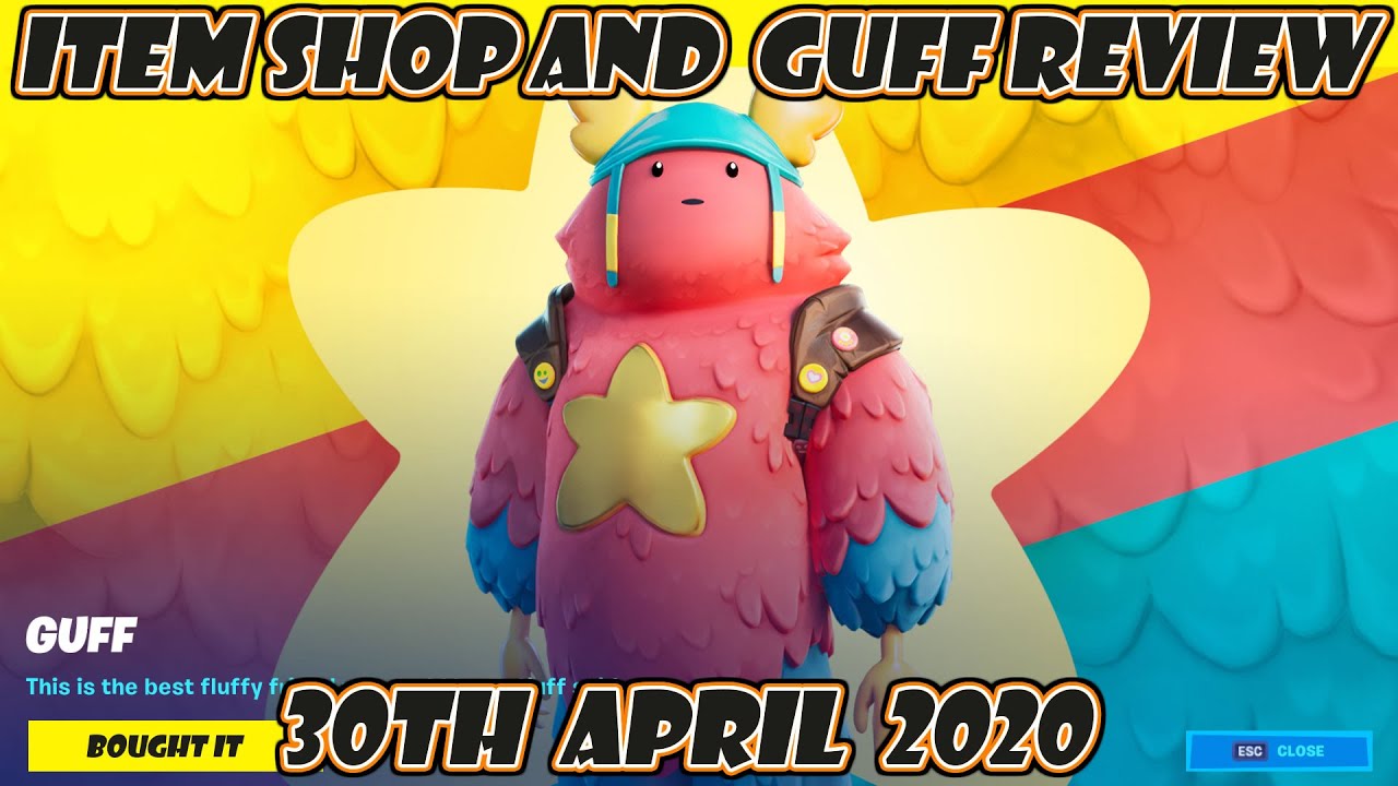 Guff skin review and Item Shop April 30th 2020 - YouTube