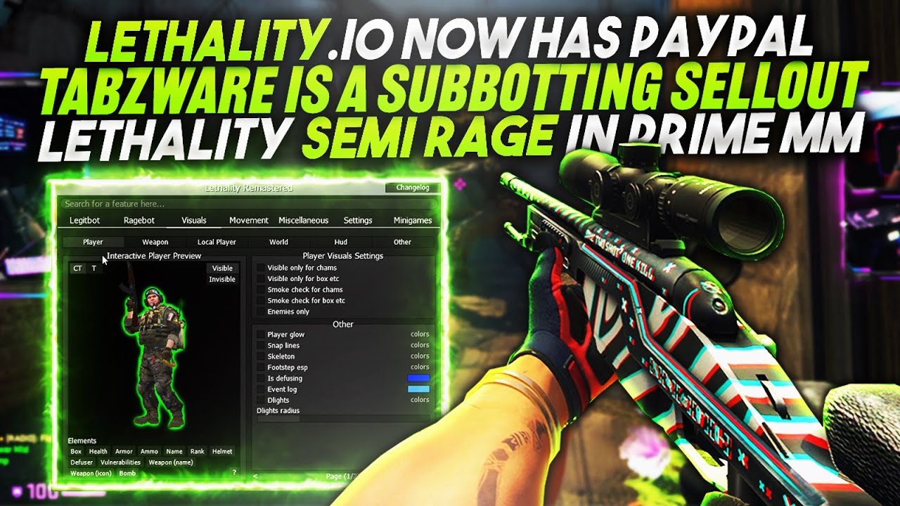 TABZWARE IS A SUBBOTTING SELLOUT? | LETHALITY.IO | CSGO PRIME ...