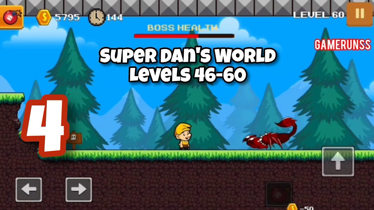 Super Dan's World - Gameplay Walkthrough Android Part 4 - Levels 46-60 ...