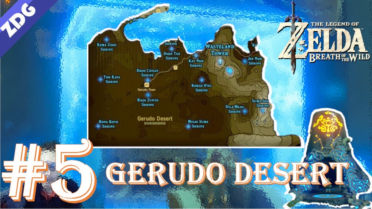 ALL Shrine : EP.5 แผนที่ Gerudo Desert - แก้ปริศนาหาทางรอด - YouTube