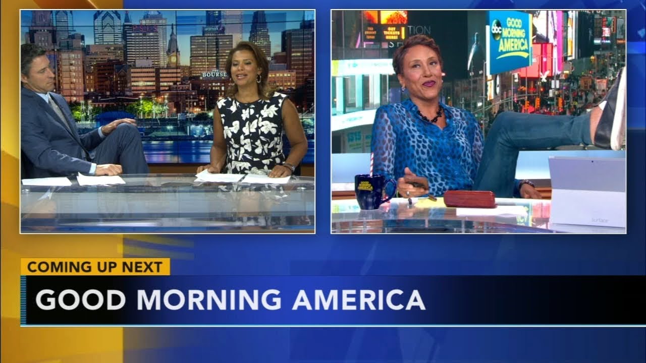 Action News' morning team kicks up its heels with GMA! - YouTube