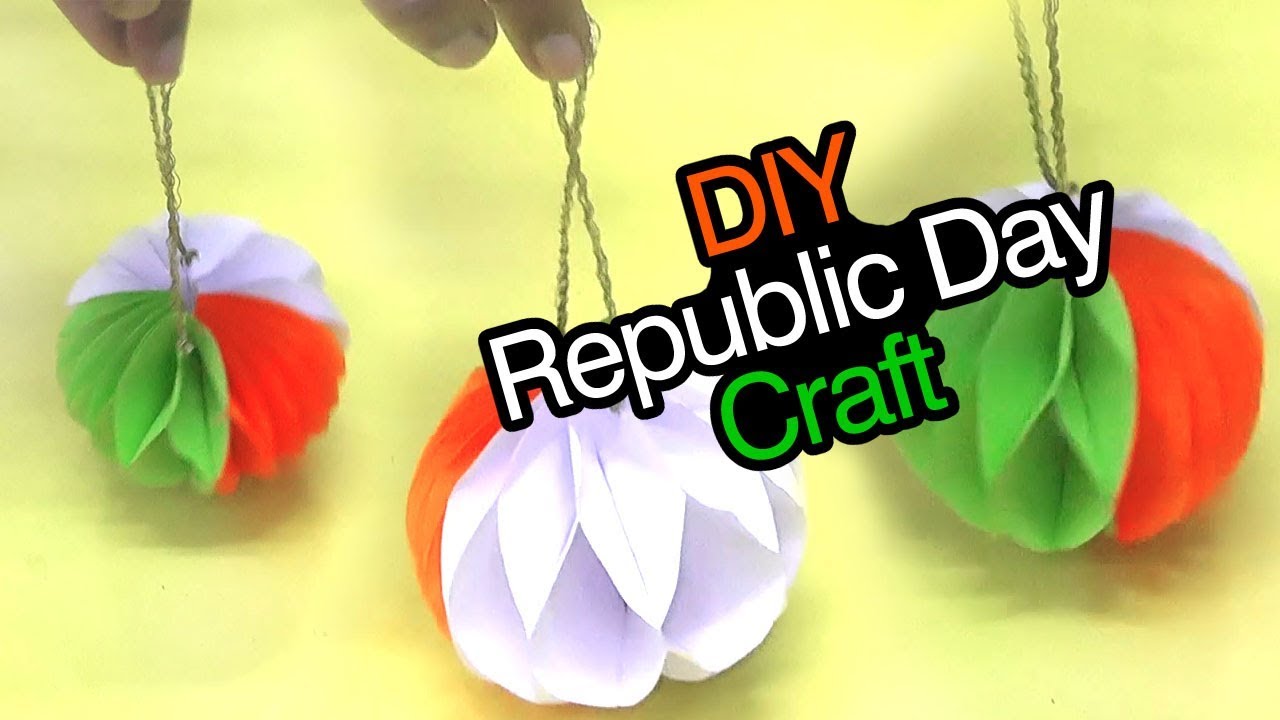 Easy Republic Day Craft for Kids/DIY Republic Day Paper wall hanging ...