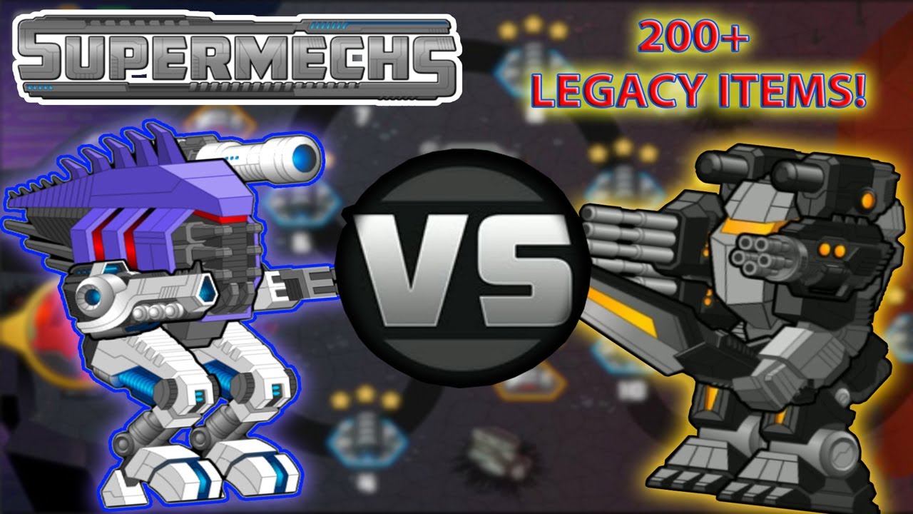 Supermechs - Using legacy mechs to beat a 1vs1 Senior Quads boss! - YouTube