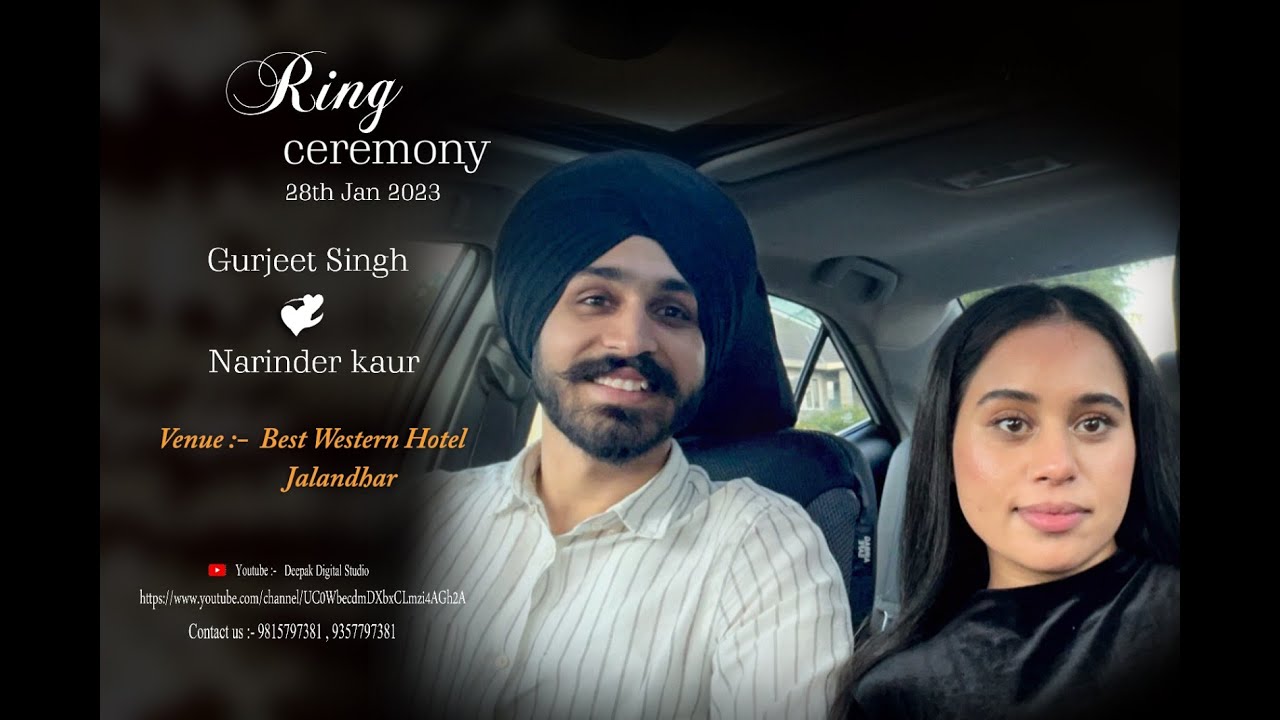 Live || Gurjeet Singh And Narinder Kaur || Ring Ceremony || Deepak ...