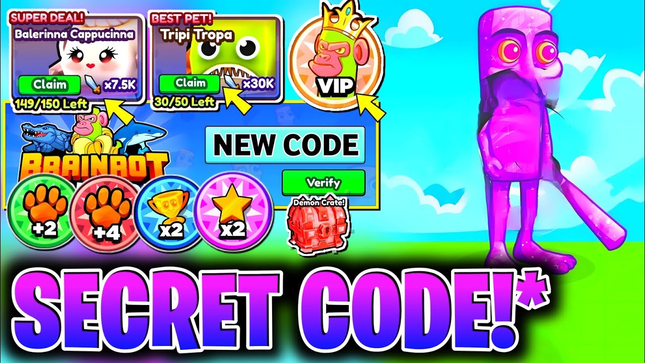 ⚠️UPDATE - 4!💥[CODE]⚠️ BRAINROT EVOLUTION ROBLOX CODES 2025 - BRAINROT ...