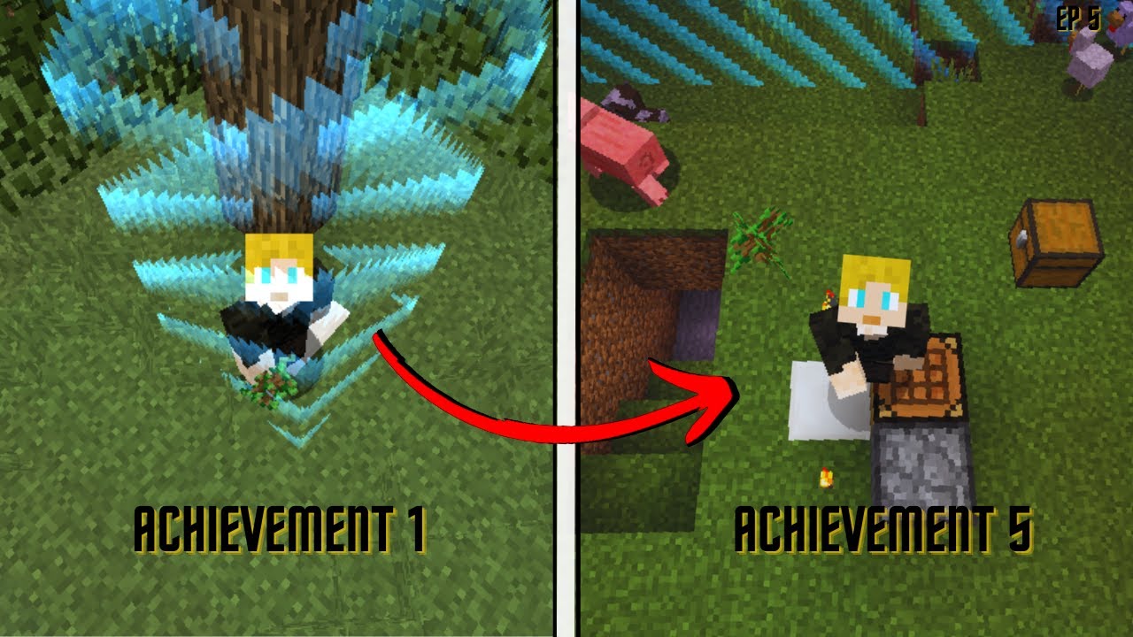 Minecraft but every achievement makes me scream - YouTube