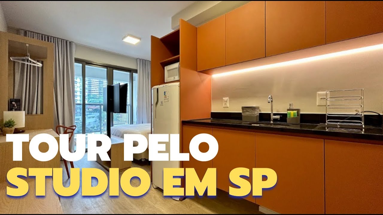 TOUR COMPLETO APARTAMENTO STUDIO - Airbnb em São Paulo - YouTube