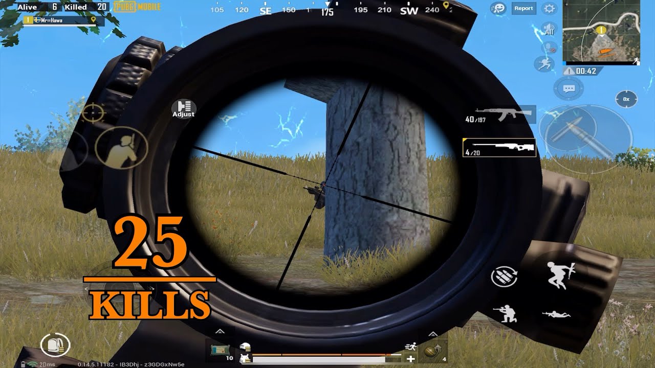 AWM + 8X SCOPE | 25 KILLS SOLO VS SQUAD | PUBG MOBILE - YouTube