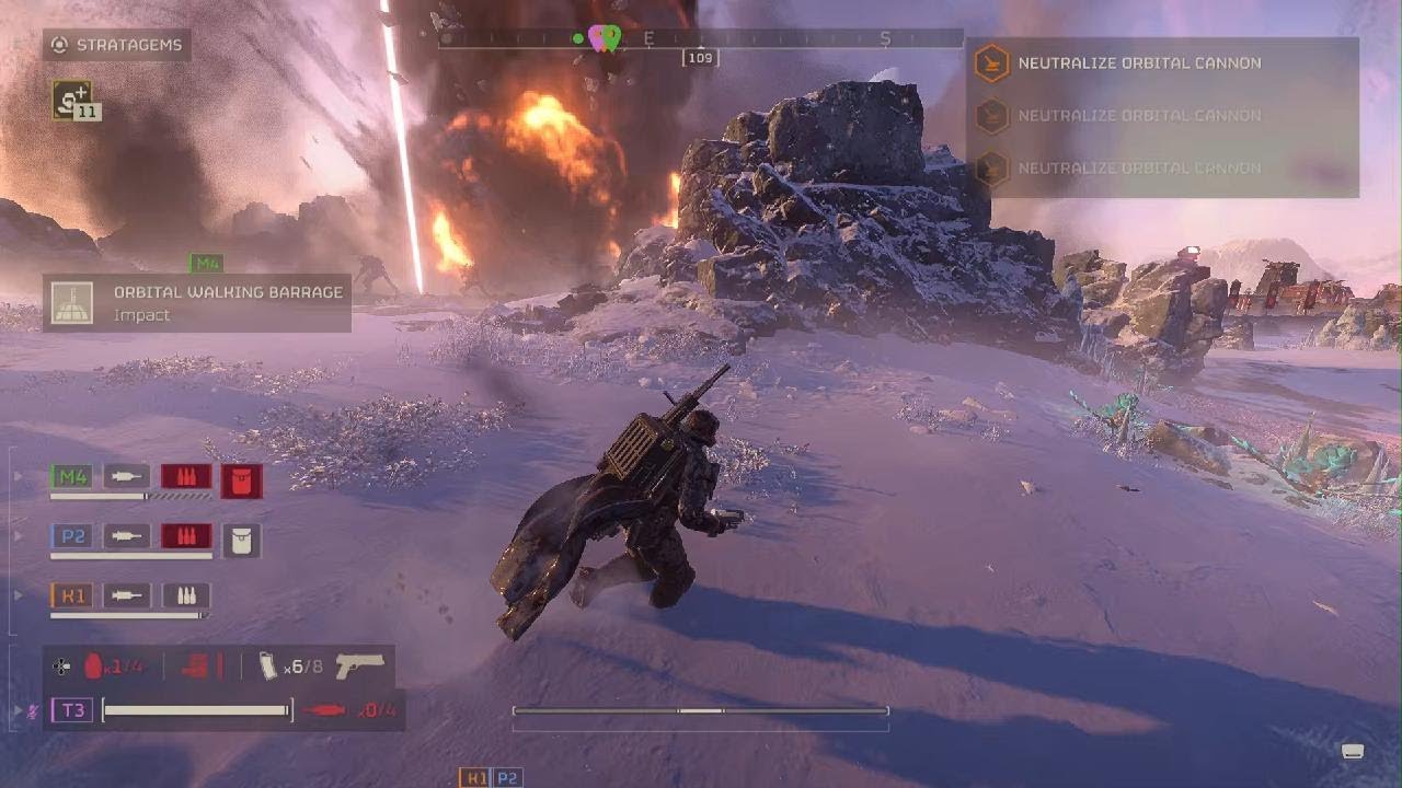 HELLDIVERS 2 Follow That Walking Barrage! - YouTube