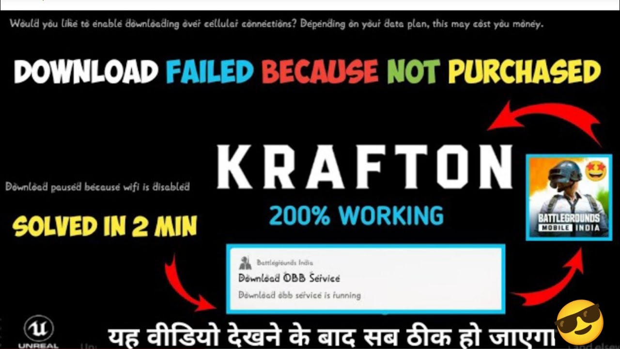 BGMI 🇮🇳 Download OBB Service Is Running Error | BGMI OBB Service ...