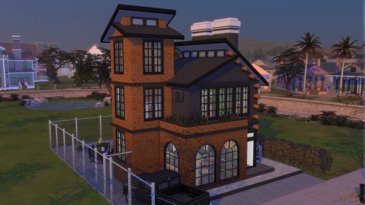 The Sims 4 Gallery Lots ep# 1592 Lynx's industrial Home - YouTube