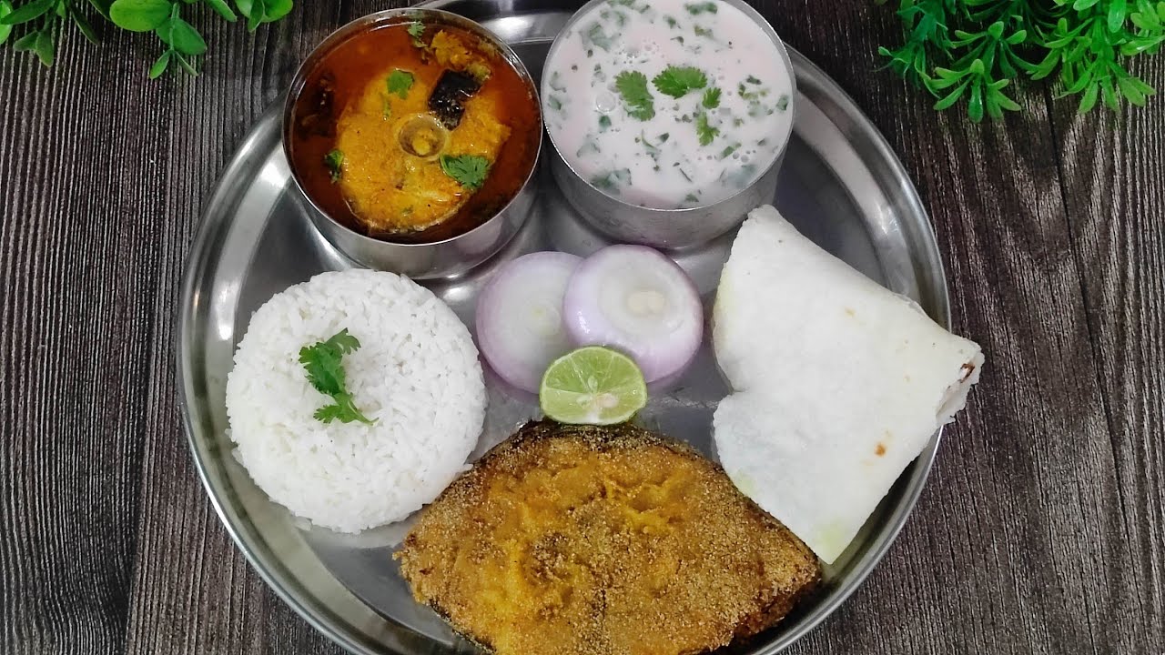 Pune fish thali | fish thali recipe | malvani fish thali | Mumbai fish ...