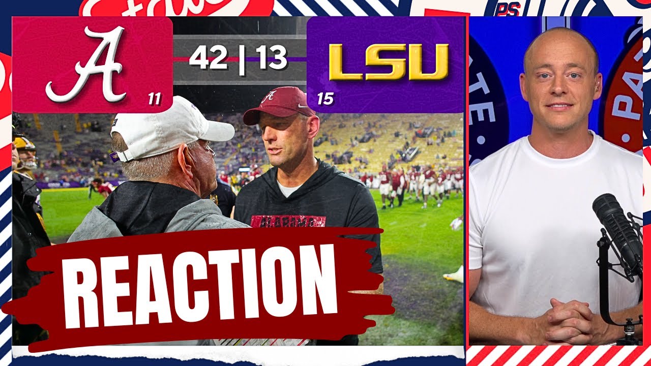 Alabama Beats LSU - Josh Pate Rapid Reaction - YouTube