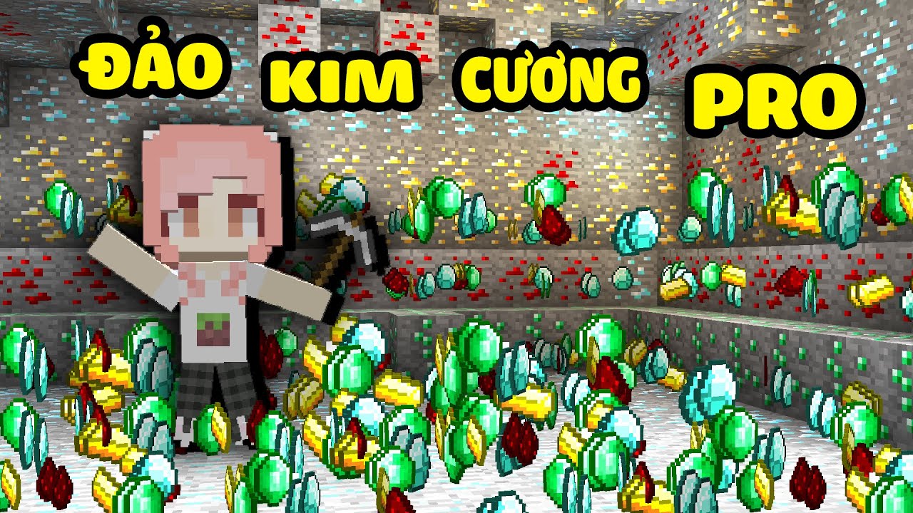 HEBI THỬ THÁCH ĐỘT NHẬP VÀO HANG KIM CƯƠNG CỦA PRO TRONG MINECRAFT*HEBI ...