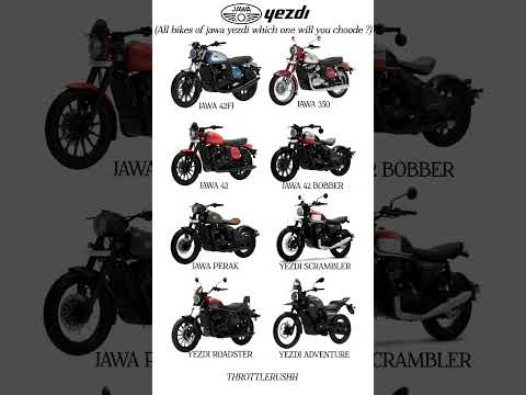 Jawa yezdi bikes lineup prices 2025 #jawa #yezdi #jawa42bobber #jawa42fj #yezdiroadster #classic