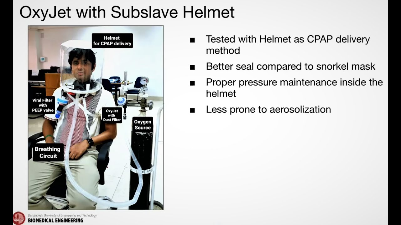 OxyJet CPAP- Low-cost Invention for Helmet NIV interface - YouTube