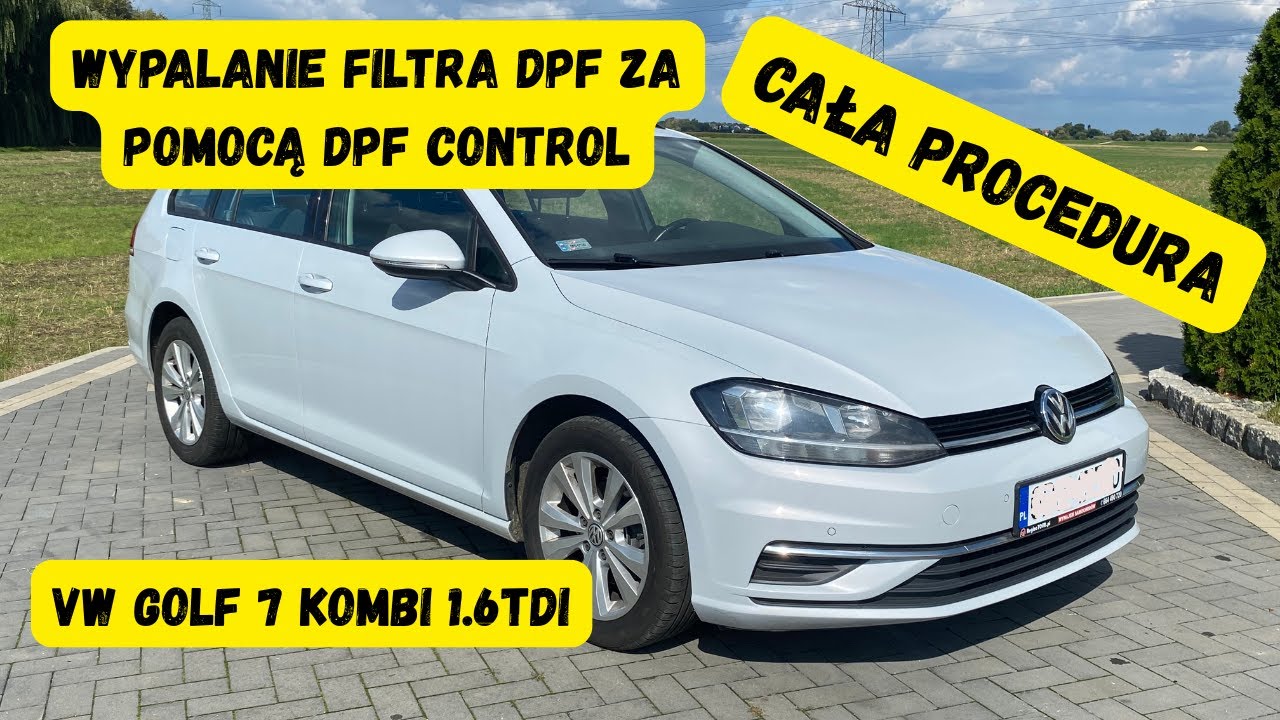 Wypalanie filtra DPF - DPF control VW GOLF 7 1.6tdi - YouTube