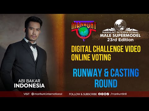INDONESIA - TANTANGAN CASTING DAN RUNWAY MANHUNT KE-23 SUPERMODEL INTERNASIONAL