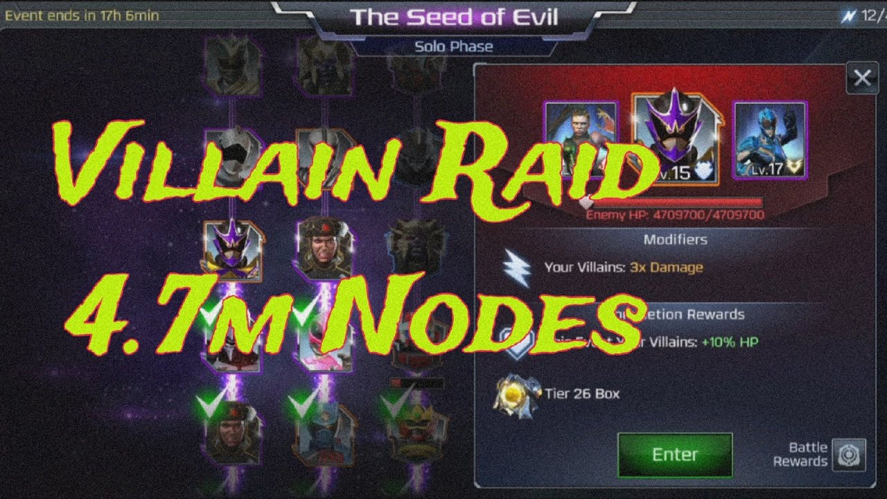 Power Rangers Legacy Wars~4.7m Nodes~Villain Raid - YouTube