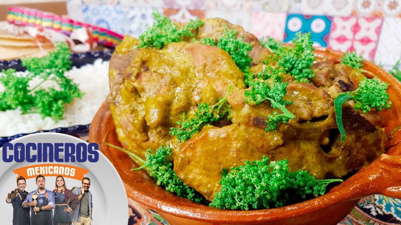 Receta: Espinazo en salsa cremosa de poblano con huauzontles ...