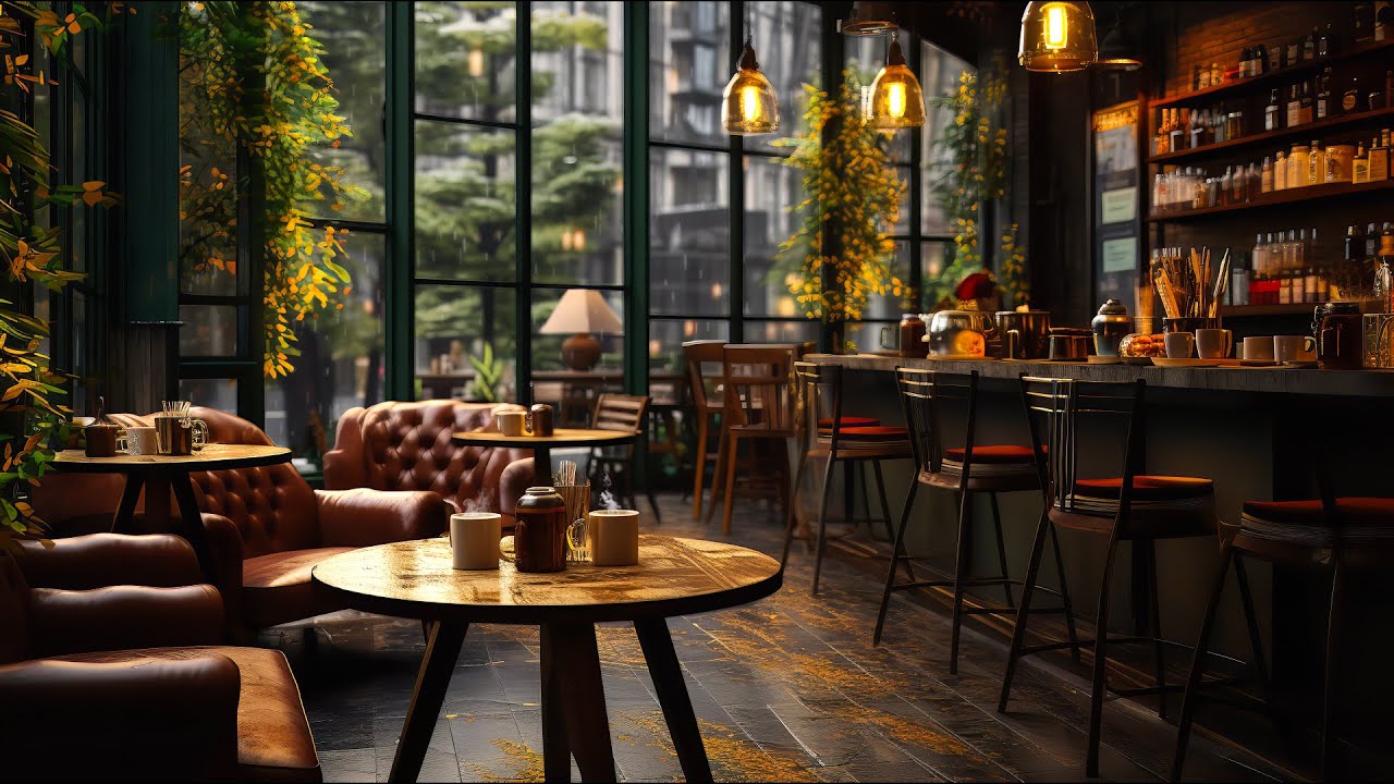 Cozy Jazz Cafe | Relaxing Jazz Piano And Background Music For Study ...