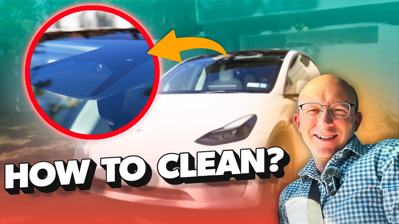 How to Clean Tesla's Front Camera Windshield on Model 3 Model Y - YouTube