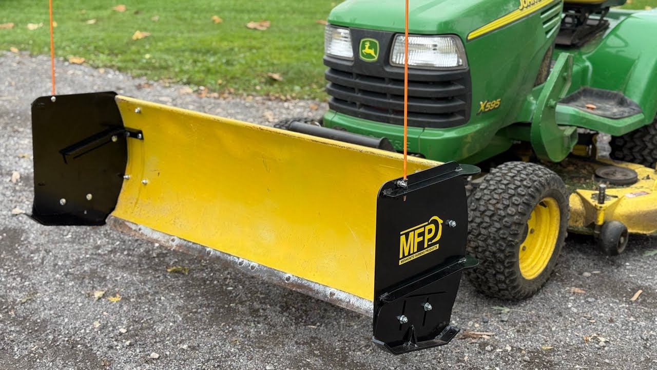 Snow pusher wings install. - YouTube