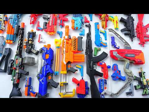 Mengumpulkan Tembak Tembakan 5 Nerf Gun Black Revolver Blaster Sniper Gun