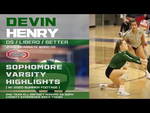 Devin Henry | DS/LIBERO/S | Sophomore Varsity Highlights c/o 2022 - YouTube